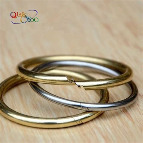 솔리드 황동스테인레스 스틸 O 링 가방 후크 커튼 오픈 링 열쇠 고리 버클에 대 한 라운드 오픈 점프 링 Diy 액세서리 4 개stainless Steel O