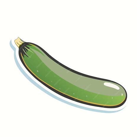 Cucumber Sticker Design On A Isolated White Background 11 Premium Ai Generated Vector