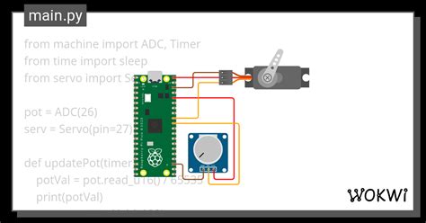 Potentiometer And Servo Motor Copy Wokwi Esp32 Stm32 Arduino Simulator