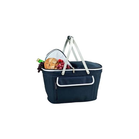 Picnic At Ascot Folding Soft Sided Cooler Basket Picnic Basket