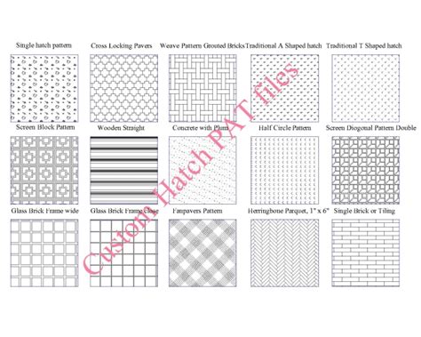 Provide You The Original Pat Files For Hatching In Autocad By Asaas Design Fiverr