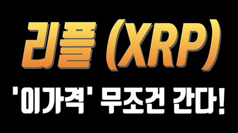 리플 전망 이가격 무조건 간다 리플 리플코인 리플전망 리플코인전망 리플분석 리플목표가 업비트시황 코인시황 급등코인추천 리플대응 Youtube