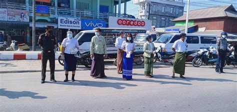 ပုလောမြို့နယ်တွင် ကိုဗစ်−၁၉ ရောဂါ ကာကွယ်ထိန်းချုပ်နိုင်ရေး နှာခေါင်းစည်း Mask အခု ၁၀၀၀ အခမဲ့ ဖ