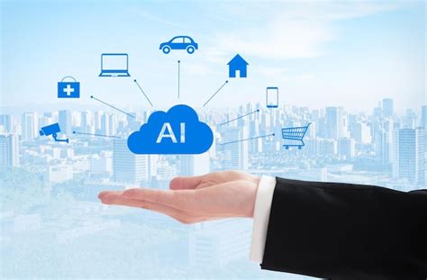 Premium Photo A Cloud Computing Artificial Intelligence Concept Map In One Hand