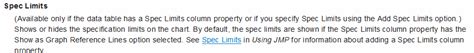 Trouble With Spec Limits In Jmp 18 Jmp User Community