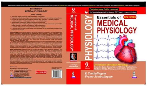 Essentials Of Medical Physiology By K Sembulingam 9th Edition Bd