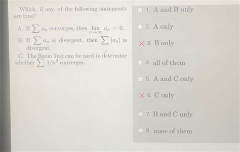 solved which if any of the following statements are