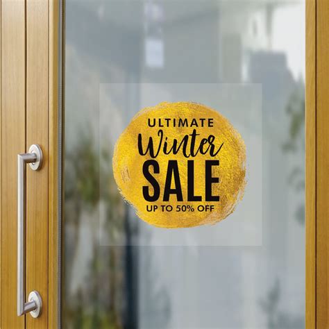 Custom Static Window Cling Vinyl Sticker Personalized Window Decal
