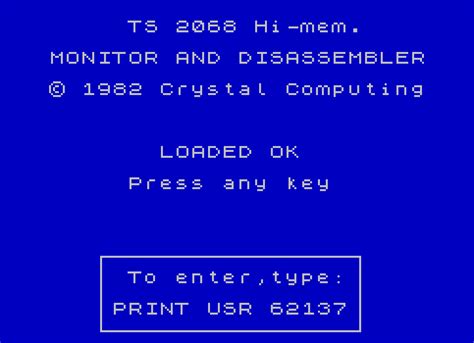 Zeus Assembler Timexsinclair Computers