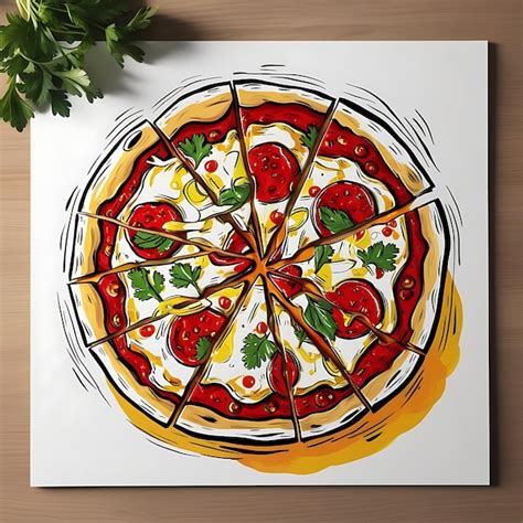 Pizza Slice Drawing Realistic Images Free Download On Freepik
