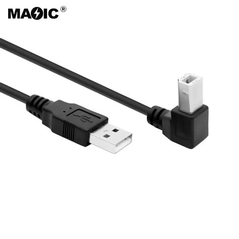 Custom Right Angle Printer Cable Usb2 0 A Male Plug To Right Angle Usb B Male Up Down Left Right