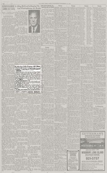 Katherine Lilly Conroy 83 Dies Aided Training Of Handicapped The New York Times