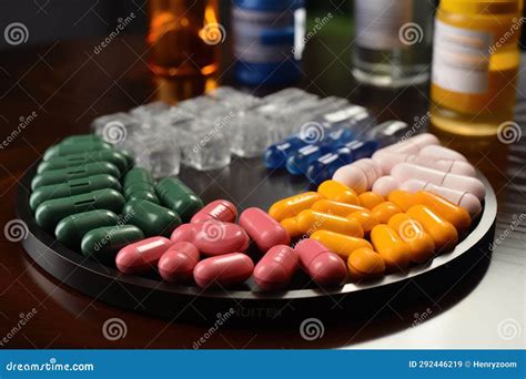Colored Probiotic Tablets In Glass Bottles Stock Image Image Of Wellbeing Medication 292446219