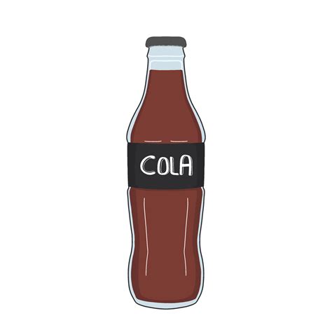 Bottle Of Coke Sticker Illustration 45389504 Png