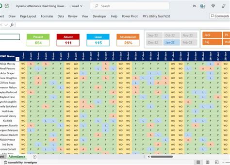 Attendance Tracker In Excel Pk An Excel Expert