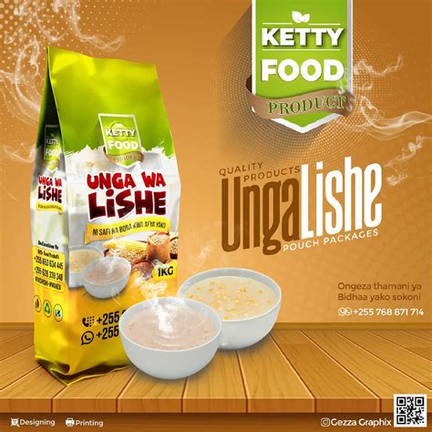 Gezza Graphix Vifungashio Vya Unga Wa Lishe Bora Na