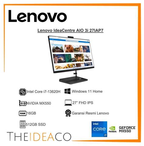 Jual Lenovo Ideacentre Aio I Jwid Jxid I H Gb Gb Ssd Mx W H White Di Seller