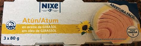 Atun En Aceite De Girasol Nixe 3 X 80 G
