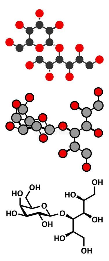 Lactitol Sweetener And Laxative Molecule Stock Vector Illustration Of