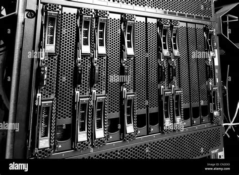 Detail Of Hard Drive Cluster In Data Center Stock Photo Alamy