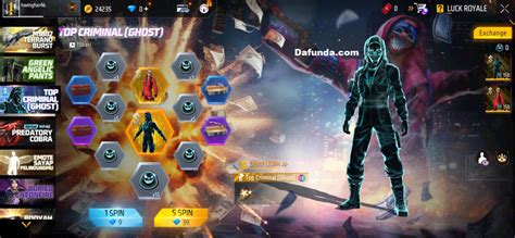 Tips Mendapatkan Bundle Ff Top Criminal Ghost