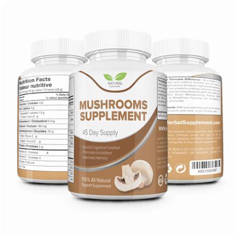 Herbal Supplements Bottle Label Product Packaging Contest