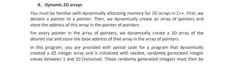 B Dynamic 2d Arrays You Must Be Familiar With