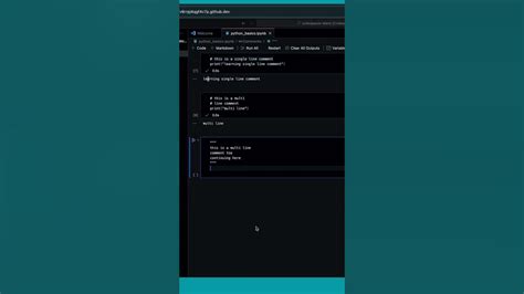 Using Triple Quotes To Add Comment In Python Comments In Python Part 4 Shorts Youtube