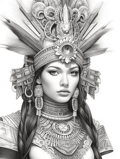 Livre De Coloriage Princesses Incas Pour Adultes Et Enfants Etsy France