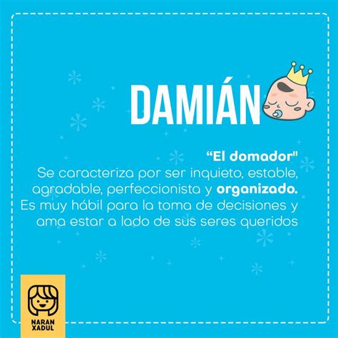Significado del nombre Damián
