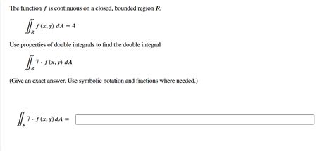 Solved The Function F ﻿is Continuous On A Closed Bounded