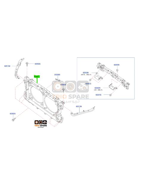 Support Assy Radiator Core Nissan Altima 2013 2015