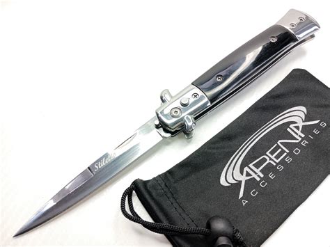 Milano Diablo Stiletto Automatic Switchblade Button Knife