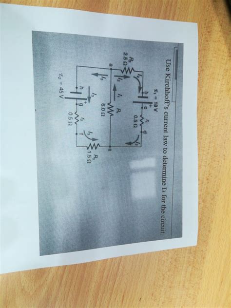 Solved Use Kirchhoff S Current Law To Determine For The Chegg