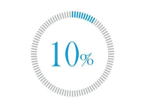 10 Percent Loading 10 Percent Loading Circle Diagrams Infographics