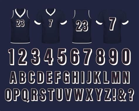 Estilos De Números Para Camisetas