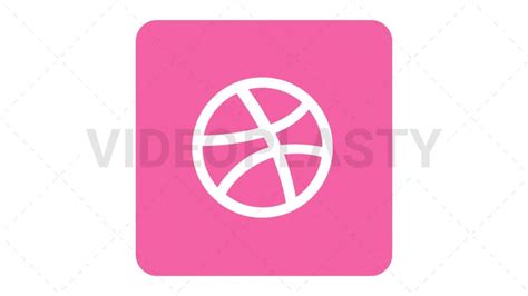 Dribble Icon Royalty Free Stock Animation Videoplasty