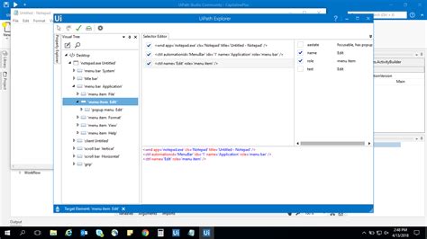 Selectors Issue With Notepad Application Help Uipath Community Forum