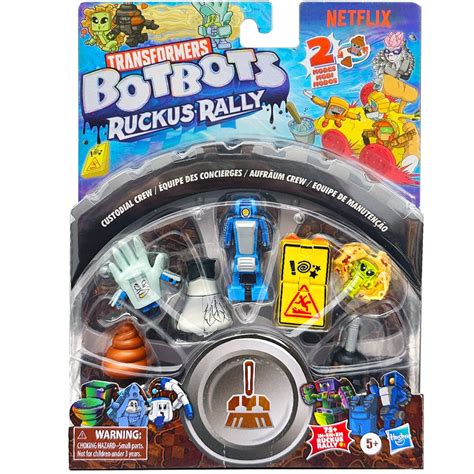 Transformers Botbots Series 6 Ruckus Rally Custodial Crew 8 Pack 2