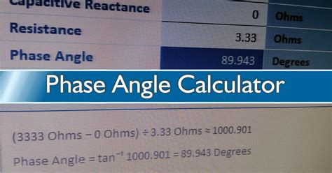 Phase Angle Calculator Design Analysis Tesla Scientific