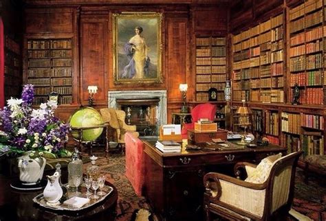 Library Dunrobin Castle Scottish Interiors English Country House