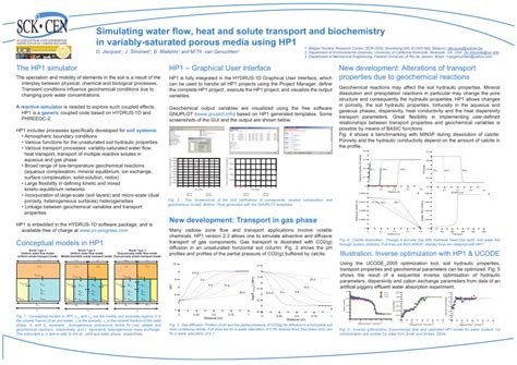 Pdf Simulating Water Flow Heat And Solute Transport And Biogeochemistry In Variably Saturated