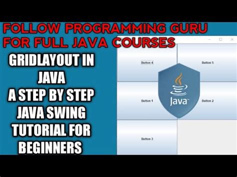 Java GridLayout GridLayout In Java How To Use GridLayout In Java Swing YouTube