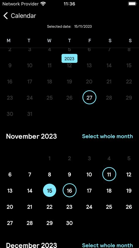 swiftui calendar