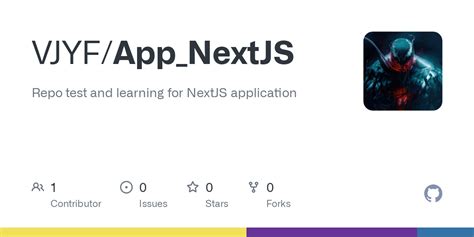Github Vjyfappnextjs Repo Test And Learning For Nextjs Application