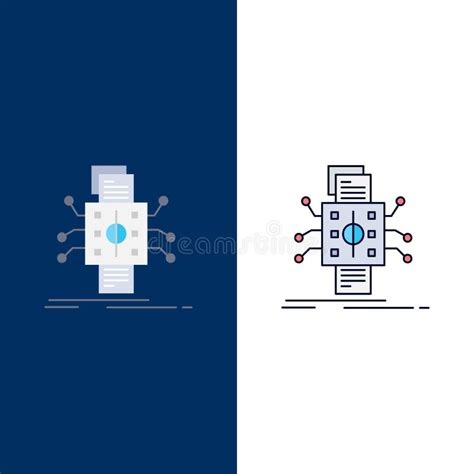 Analysis Data Datum Processing Reporting Flat Color Icon Vector