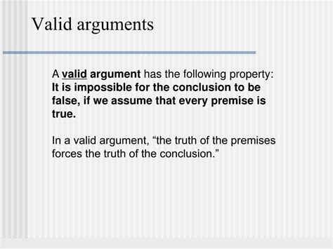 Ppt Valid Arguments Powerpoint Presentation Free Download Id 4825666