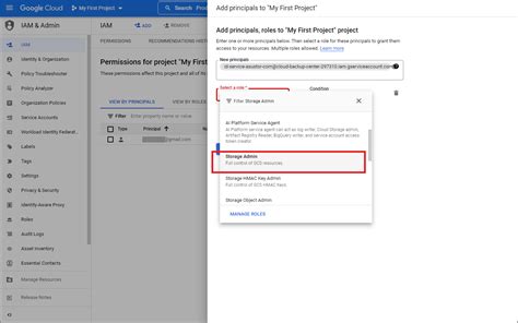 클라우드 백업센터에서 구글 클라우드 스토리지 작업 추가 또는 제거 Asustor Inc