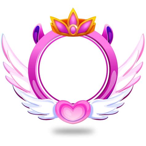 Premium Vector Vector Game Ui Round Frame Empty Border Game Asset