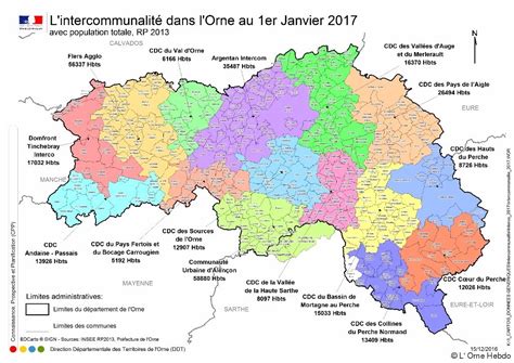 La Carte Des Nouvelles Intercommunalités Dans Lorne